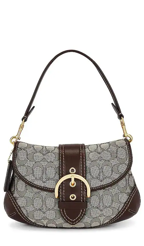 Coach Signature Jacquard Soho Bag In Brown - Oak Maple | Editorialist